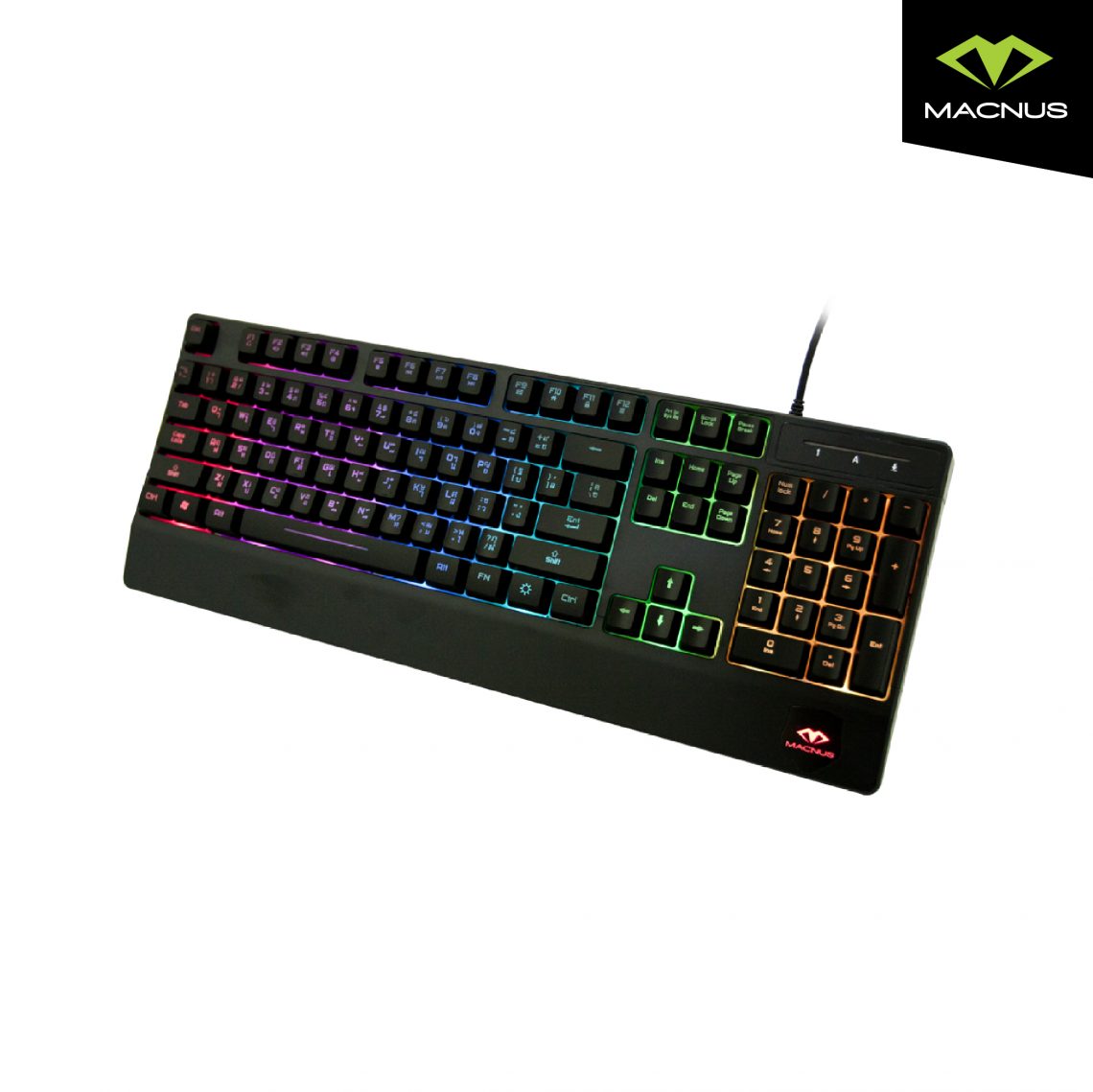 คีย์บอร์ดเกมมิ่ง (Hybird Musicled Gaming Keyboard) ยี่ห้อ Macnus รุ่น ...