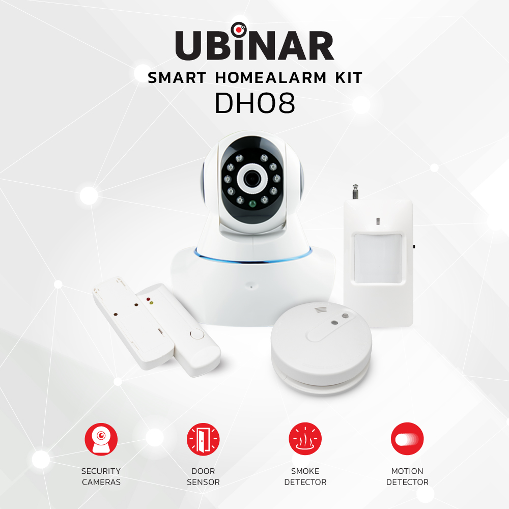 Smart Home Alarm Kit ยี่ห้อ UBiNARV รุ่น DH08 – SPA Office Supplies