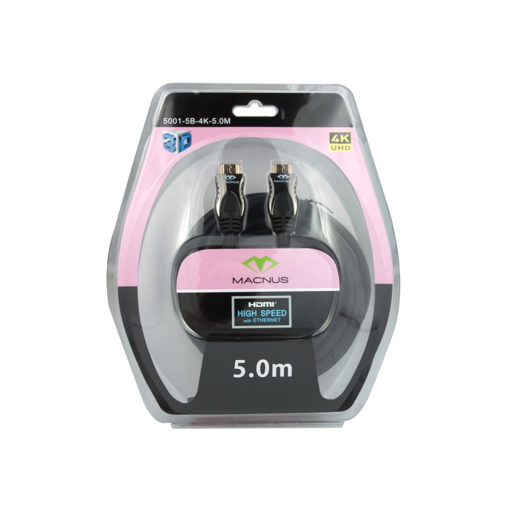 สายสัญญาณ HDMI Full HD 1080p Up to 4K [V.2.0] ยี่ห้อ MACNUS รุ่น 5001 ...